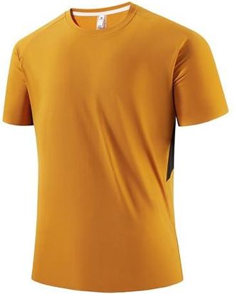Generic T-shirt &agrave; col rond pour homme - L&eacute;ger et d&eacute;contract&eacute; - Couleur unie - Respirant - S&eacute;chage rapide - Classique - Manches courtes - Pour l&eacute;t&eacute; et la plage