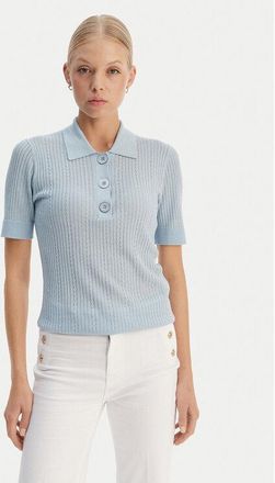 Liu Jo Poloshirt WA6285 MS46J Himmelblau Slim Fit