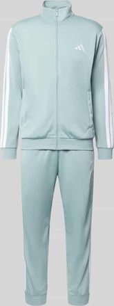 adidas Regular Fit Sweat-Anzug mit Kontraststreifen