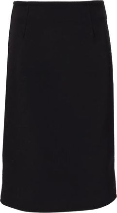 Dsquared2 jupe portefeuille mi-longue à plis marqués - Noir