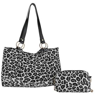 Generic Sac &agrave; bandouli&egrave;re grande capacit&eacute; pour femme et fille Imprim&eacute; l&eacute;opard z&eacute;br&eacute; Sac &agrave; main &agrave; bandouli&egrave;re pour voyage, shopping, travail, usage quotidien, 