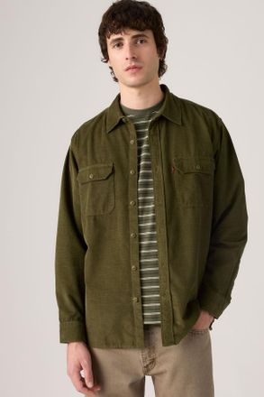 Levi's Jackson Corduroy Worker Overshirt - Homme - Multicolore / Mikkel Plaid Vineyard Wine - XL