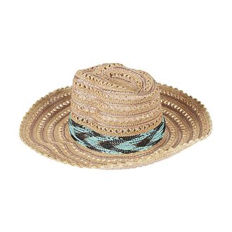 Exquisite J Stylischer Raffia Sombrero Hut - MultiFarben - - Accessories - Damen - Beige - ONE SIZE
