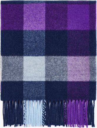 Saison 1865 Echarpe &agrave; carreaux en laine m&eacute;lang&eacute;e