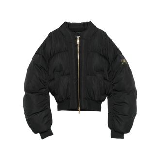 Elisabetta Franchi Femme, Vestes, Noir, Taille: 38 FR Veste courte matelass&eacute;e