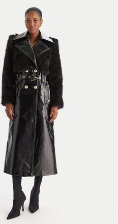 BABYLON Jacke aus Kunstleder S00772 Schwarz Regular Fit