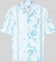 adidas Originals Relaxed Fit Freizeithemd aus Seersucker mit Logo-Stitching