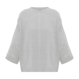 Fabiana Filippi Femme, Pulls, Gris, Taille: 38 FR Pull en fil Lurex