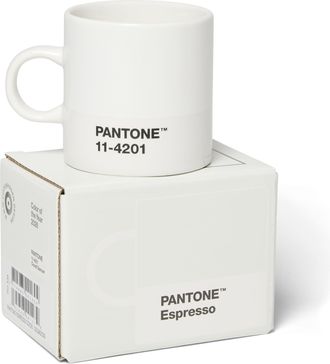 Pantone Porzellan Espressotasse, Farbe des Jahres 2026, 11-4201 Cloud Dancer