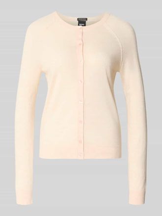 HUGO BOSS Regular Fit Strickjacke aus reiner Schurwolle Modell FONAMI