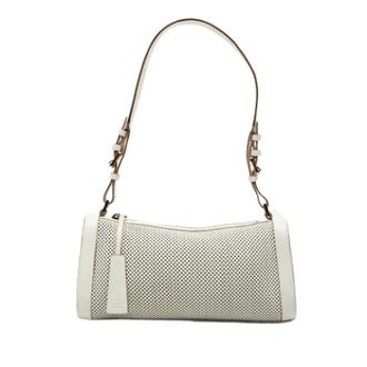 Gucci Sac bandouli&egrave;re en cuir perfor&eacute; Pre-owned - Femme - Pre-owned - Blanc - Taille: ONE Size