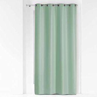 Douceur d'Intérieur Essentiel Vorhang, Polyester, Salbei, 140 x 280 cm