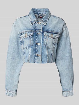 Tommy Jeans Cropped Jeansjacke aus reiner Baumwolle