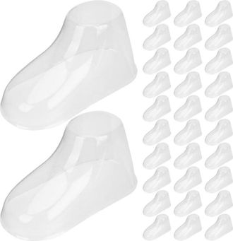 BESPORTBLE 120 Stück Transparente Babyfüße Schuhdisplay Modelle Stabile Junge Mädchen Schuhhalter zur Schonung und Präsentation von Babyschuhen und Socken im Lad