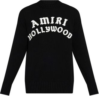 Amiri Homme, Pulls, Noir, Taille: XL Logo Sweater