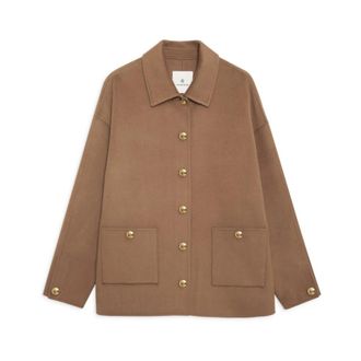 Anine Bing Luca Jacket Cashmere Blend - - Jackets - Damen - Braun - XS
