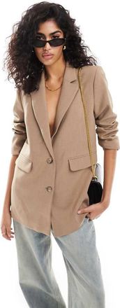 Selected Blazer d&eacute;contract&eacute; - Beige-Neutral