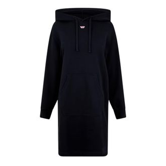 Diesel Ilse Trainingspullover Kleid f&uuml;r Damen, mit Kapuze (Schwarz)