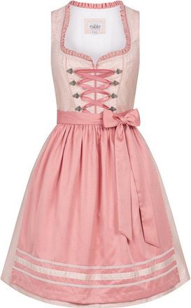 N&uuml;bler Trachtenkleid Midi Dirndl Lisa in Apricot von N&uuml;bler