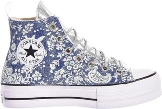 Converse Low-Top Sneaker - Platform Sneakers In Silver Light Blue - Gr. 35 (EU) - in Blau - für Damen