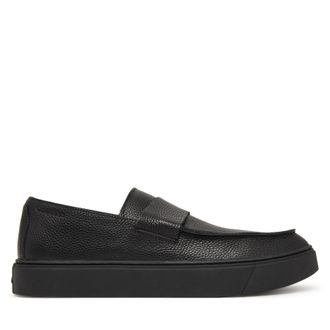 Calvin Klein Slipper Calvin Klein Hybrid Clean Loafer Band Tum Lth HM0HM02184 Schwarz