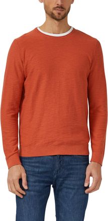 s.Oliver Strickpullover mit Flammgarnstruktur und Rollkante