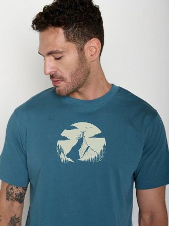 Greenbomb T-Shirt Fusion Nature Clouds Ride Motiv Natur (1-tlg., 1) Fusion Fit, weiter und l&auml;nger geschnitten, Bio-Baumwolle