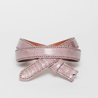 Reptiles House Julie - Straußengürtel - Quarz