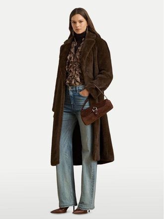 Lauren Ralph Lauren Pelzmantel 297957521001 Braun Relaxed Fit