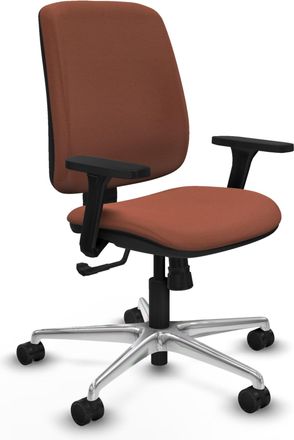 Piqueras y Crespo Alares B&uuml;rostuhl mit 3D-Armlehnen, mit 4 Positionen und Schaumstoff, Braun