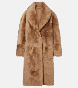 Nour Hammour Manteau Ana&iuml;s en shearling