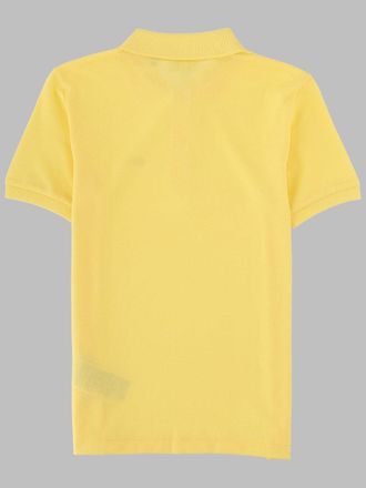 Lacoste Embroidered Cotton Polo Shirt - Yellow