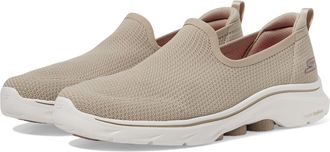 Skechers Go Walk 7 Ivy Low-Top-Sneaker für Damen, Taupe Textilbesatz, 40 EU