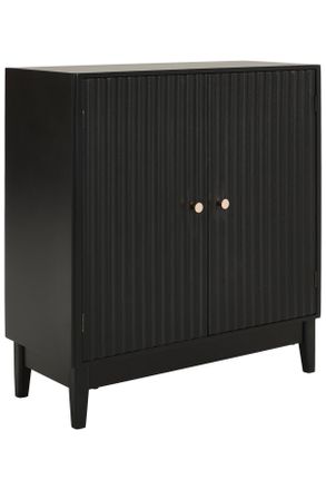 Livetastic Kommode, Schwarz, Holzwerkstoff, Kiefer, massiv, 1 F&auml;cher, 80x85x35 cm, Wohnzimmer, Kommoden & Sideboards, Kommoden