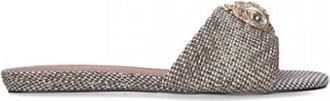 Kurt Geiger Femme, Chaussures, Gris, Taille: 38 EU Kensington Flat Sandal