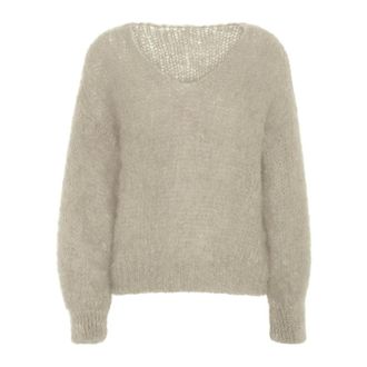Americandreams Americandreams, Femme, Pulls, Beige, Taille: 42 FR Milana ls mohair tricot pull