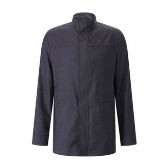 Canali Homme, Vestes, Bleu, Taille: 2XL Field Jacket