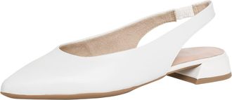 Tamaris Damen 1-1-29501-20 Ballerinas, Wei&szlig; White Leather, 38 EU