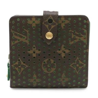 Louis Vuitton Pre-owned Monogram Perfo Compact Zip Wallet - - Pre-owned - Damen - Braun - ONE SIZE