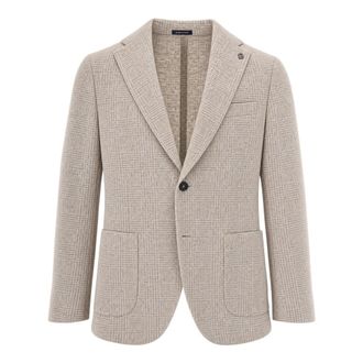 Breras Milano Klassischer Sakko mit fallendem Revers - - Jackets - Herren - Beige - L