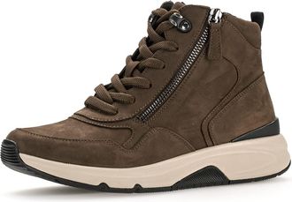 Gabor Damen Schnürstiefeletten, Frauen Schnürboots,Wechselfußbett,Winterstiefeletten,Winterschuhe,Stiefel,Dark-Brown(Flausch),40 EU / 6.5 UK