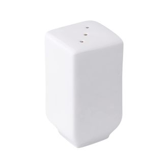 Dajar AMBITION Salzstreuer Porto 4,5 x 4,5 x 8 cm Streuer klein Gew&uuml;rzstreuer Porzellan Sp&uuml;lmaschine wei&szlig; modern