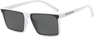 Generic Lunettes De Soleil Carr&eacute;es For Hommes, For Lext&eacute;rieur, La Conduite, Le Sport, Les Vacances(White)