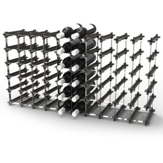 Nook Nook - Weinregal Stapelbar 50er Large kit - Weinflaschenhalter flexibel erweiterbar - Flaschenregal Stapelbar - Modulare Weinregale zur Lagerung von