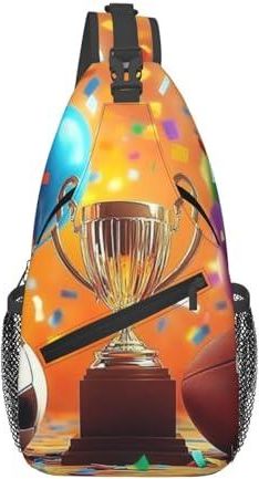 Generic Sac &agrave; dos &agrave; bandouli&egrave;re avec ballons de football, basket-ball, voyage, sac &agrave; dos &agrave; bandouli&egrave;re pour homme, sac &agrave; dos de randonn&eacute;e