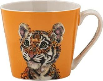 MAXWELL AND WILLIAMS Maxwell & Williams DX1280 Tasse &agrave; caf&eacute; ronde Tigre 370 ml - Tasse en porcelaine Wild Planet Animal Color&eacute; Coffret cadeau