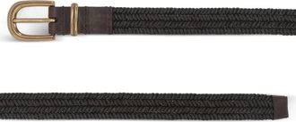 Brunello Cucinelli Womens Braided Leather Belt Ss26 W
