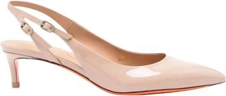 Santoni Femme, Chaussures, Rose, Taille: 39 EU Escarpin slingback &agrave; talon moyen