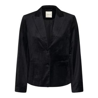 Cream Meliora Velours-Blazer - - Jackets - Damen - Schwarzk - XL