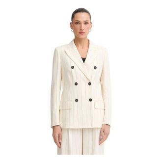 Marc Aurel Zweireihiger Blazer - - Jackets - Damen - Beige - M